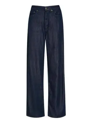 Rag & Bone Logan Wide-leg Jeans - Navy