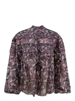 ISABEL MARANT ÉTOILE Isabel Marant Etoile Floral Print Long Sleeve Shirt