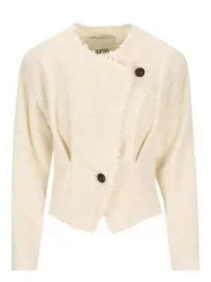 Isabel Marant Étoile Long Sleeve Textured Jacket - White