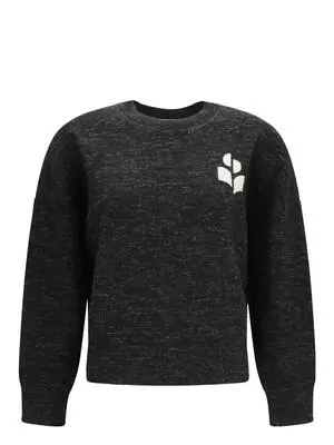 Isabel Marant Étoile Atlee Logo Knitted Jumper - Black