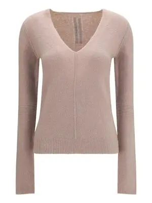 Rick Owens V-neck Cashmere Sweater - Pink