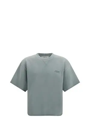 GOLDEN GOOSE Short-sleeve Sweatshirt With Back Graphic - Green