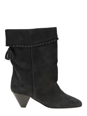 Isabel Marant Étoile Draped Suede Boots Black