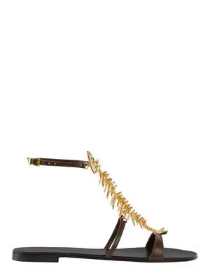GIUSEPPE ZANOTTI Slim 2.0 Flat Sandals - Brown