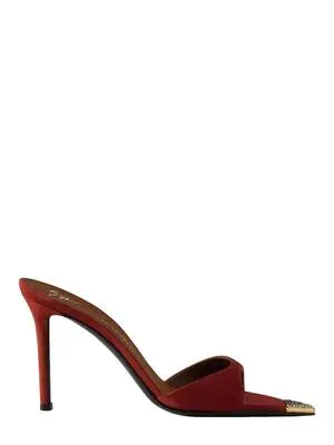 GIUSEPPE ZANOTTI Intriigo Jewelry Mule 90 - Brick