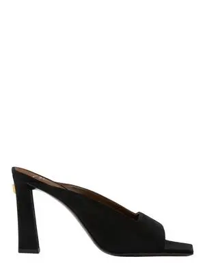 GIUSEPPE ZANOTTI Seal Mule 90 Suede Mules - Black