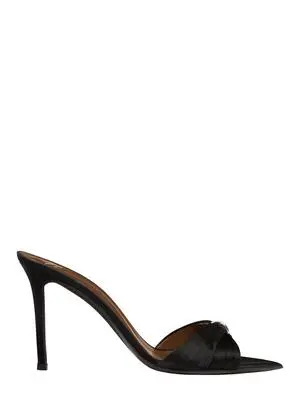 GIUSEPPE ZANOTTI Lumière Mule 90 Satin Mules - Black