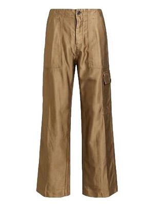 DEPARTMENT 5 Camel Cotton And Viscose Cargo Pants - Beige