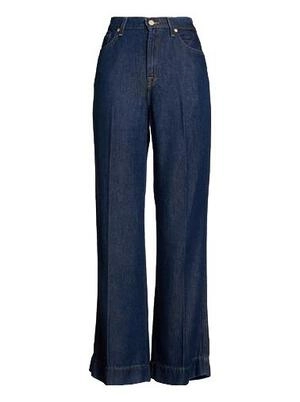 7 For All Mankind Lyocell Wide-leg Jeans - Blue
