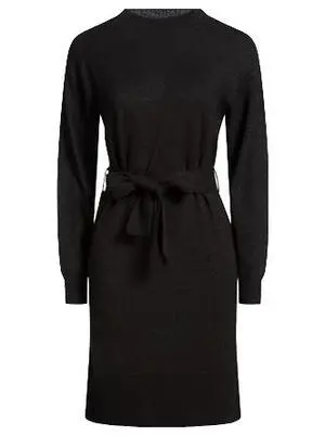 Armani Exchange Knitted Dress With Belt - Black