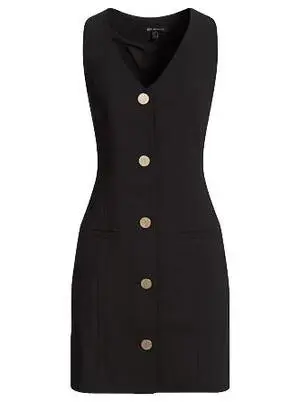 Armani Exchange Polyester Mini Dress - Black