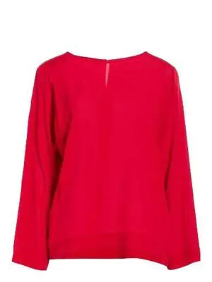 SHIRTAPORTER Acrylic And Silk Blend Top - Red