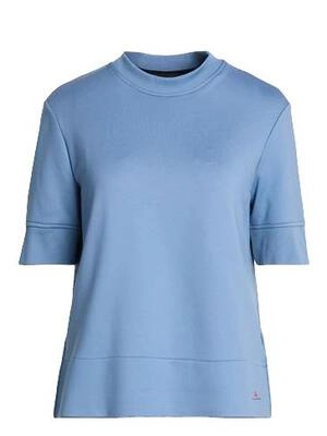 Peuterey Crewneck Short Sleeve T-shirt In Stretch Jersey - Light Blue