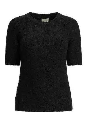 Khaite Cam Crew Neck Sweater - Black