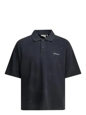 Carhartt Work In Progress Painter' Polo Shirt With Buttons - Blue
