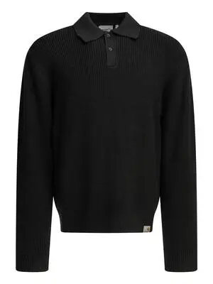 Carhartt Work In Progress Miles Polo Sweater - Black