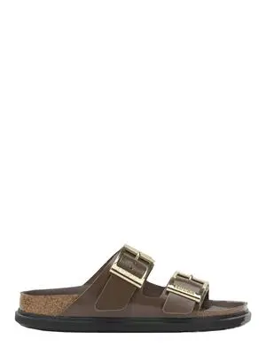 BIRKENSTOCK Arizona Droplet Buckle Low Sandals - Brown