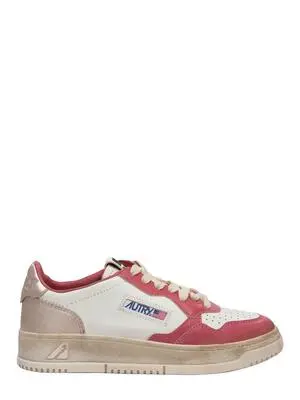 AUTRY Medalist Low Super Vintage Sneakers - Red