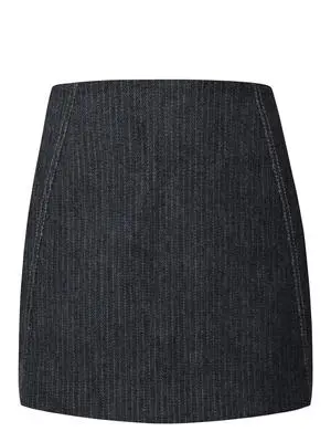 TIA DORRAINE Denim Mini Skirt - Blue