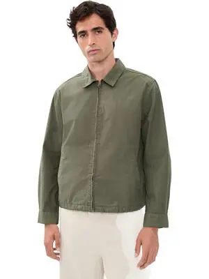 Madewell Transitional Cotton Zip Jacket - Capers
