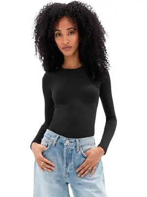 LE BOP Hannah Thong Bodysuit - Black