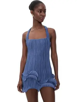 Cult Gaia Marsa Sculpted Mini Dress - Tide