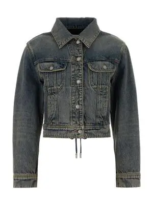 Alexander McQueen Cotton Denim Jacket - Blue
