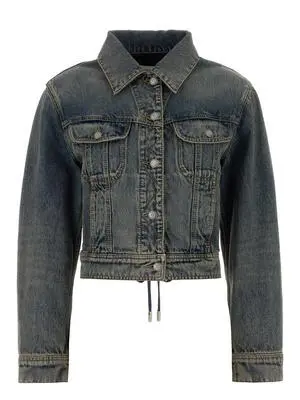 Alexander McQueen Cotton Denim Jacket - Blue