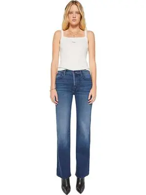 MOTHER The Kick It Homecoming High Jeans - Blue