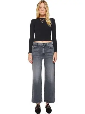 MOTHER The Dodger Flood Jeans - Black