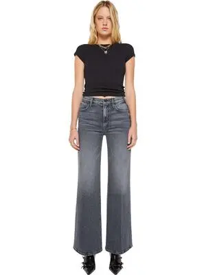MOTHER The Hustler Roller Sneak Outta Sight Jeans - Black