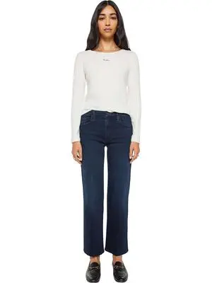MOTHER MOTHER The Mid Rise Rambler Zip Ankle Jeans In Chip On My Shoulder