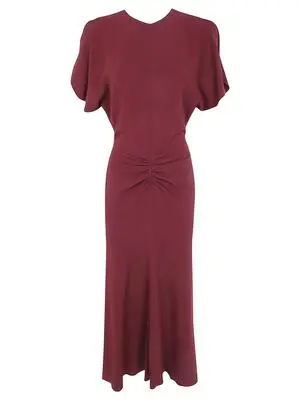 Victoria Beckham Midi Dress - Red