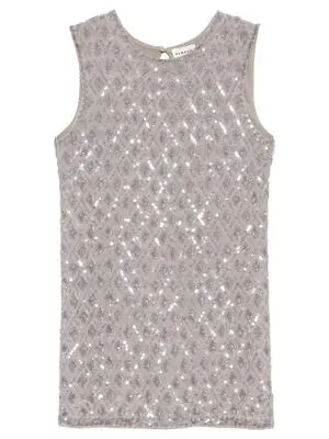 P.a.r.o.s.h Embellished Mini Dress - Metallic