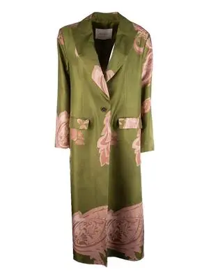 CO.GO Co.Go Printed Long Coat