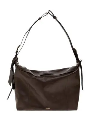 Furla Ginevra L Leather Shoulder Bag - Brown