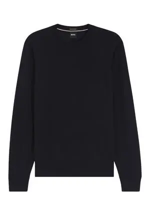 Hugo Boss Regular Fit Crew Neck Sweater - Blue