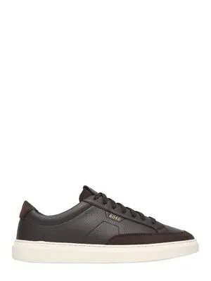 Hugo Boss Leather Lace-up Sneakers - Brown