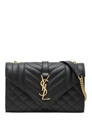 Saint Laurent Envelope Small Flap Bag - Black