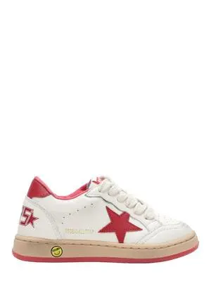 GOLDEN GOOSE Ball Star Leather Sneakers - Red