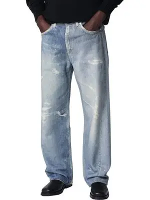 Our Legacy Light-wash Distressed Jeans - Light Blue