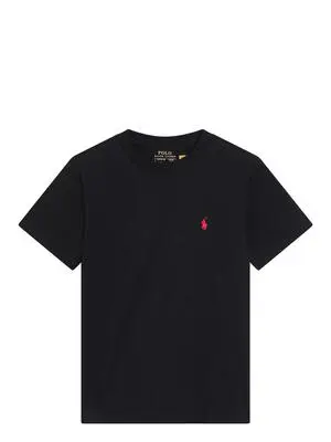 Polo Ralph Lauren Embroidered Logo Cotton T-shirt - Black