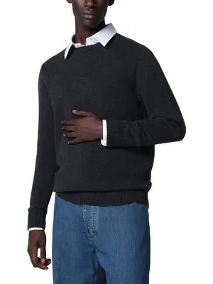 DRUMOHR Dark Grey Cashmere Crew-neck Sweater - Black