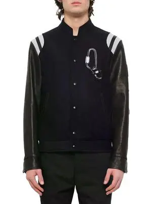LANVIN Panelled Baseball Jacket - Blue