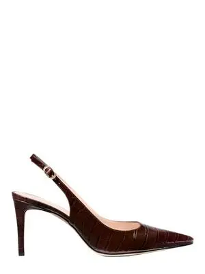 STUART WEITZMAN Power Slingback 75 Pumps - Brown