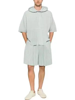 Issey Miyake Plissé Hoodie - Grey