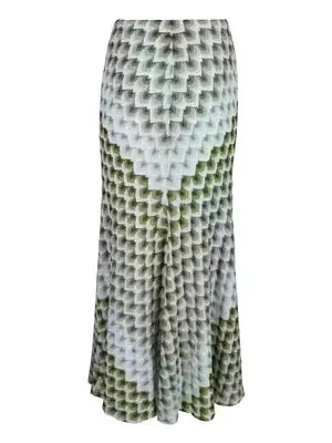 MISSONI Missoni Zigzag Knit Maxi Skirt