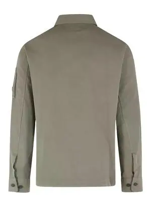 C.P. COMPANY Lens-detail Cotton Overshirt - Grey