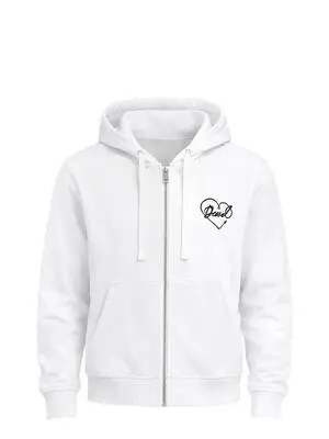 DIESEL® Reggy Zip-up Hoodie With Logo Detail - White