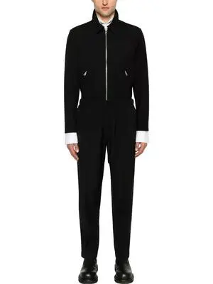 MAISON MARGIELA Drawstring Waist Straight Leg Trousers - Black
